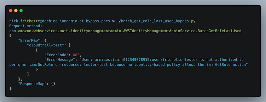 AWS CloudTrail vulnerability: Undocumented API allows CloudTrail bypass | Datadog Security Labs